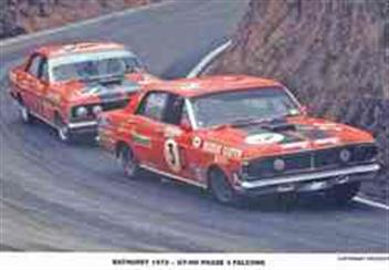 Bathurst 1972: Ford Falcon GT HO Poster Drivers: Allan Moffat and ...