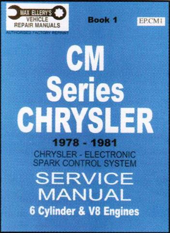 Chrysler Valiant CM Series 1978 - 1981 Service Manual: Book 1 ...