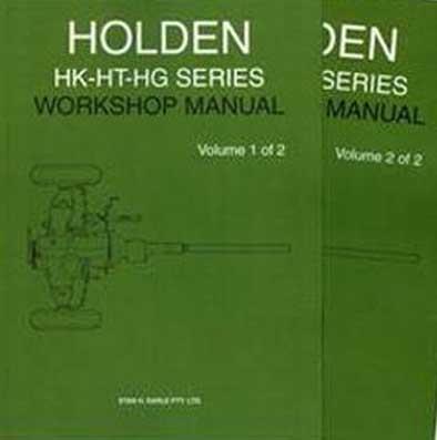 Holden HK - HT - HG Series Factory Repair Manual Factory Publication ...
