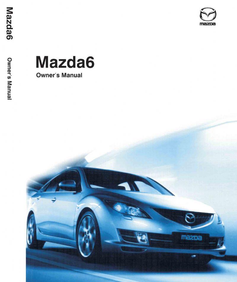 Mazda6 10/2008 Owners Manual Factory Publication